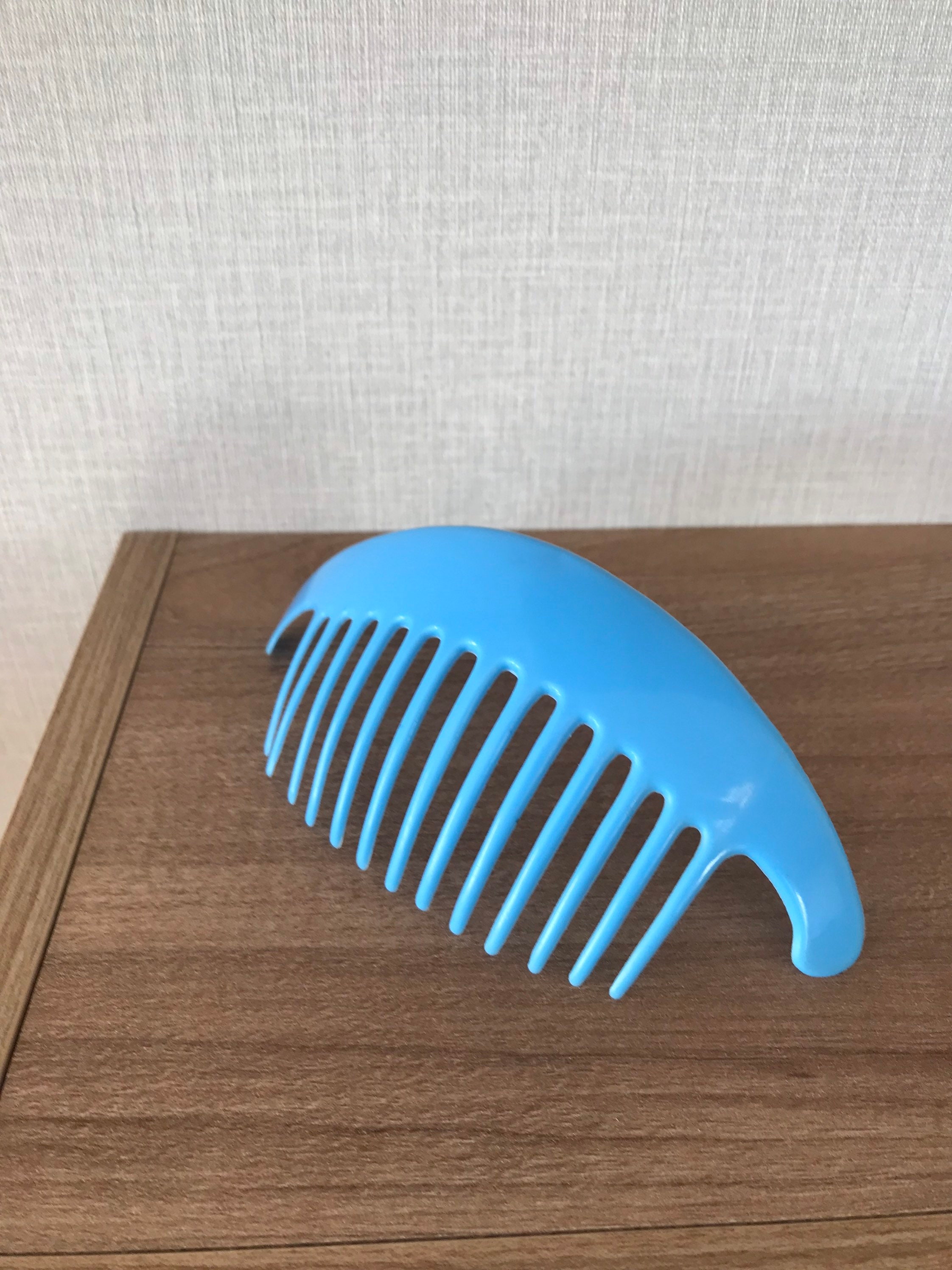 Vintage Large Powder Blue Plastic Hair Comb 1980s - Etsy