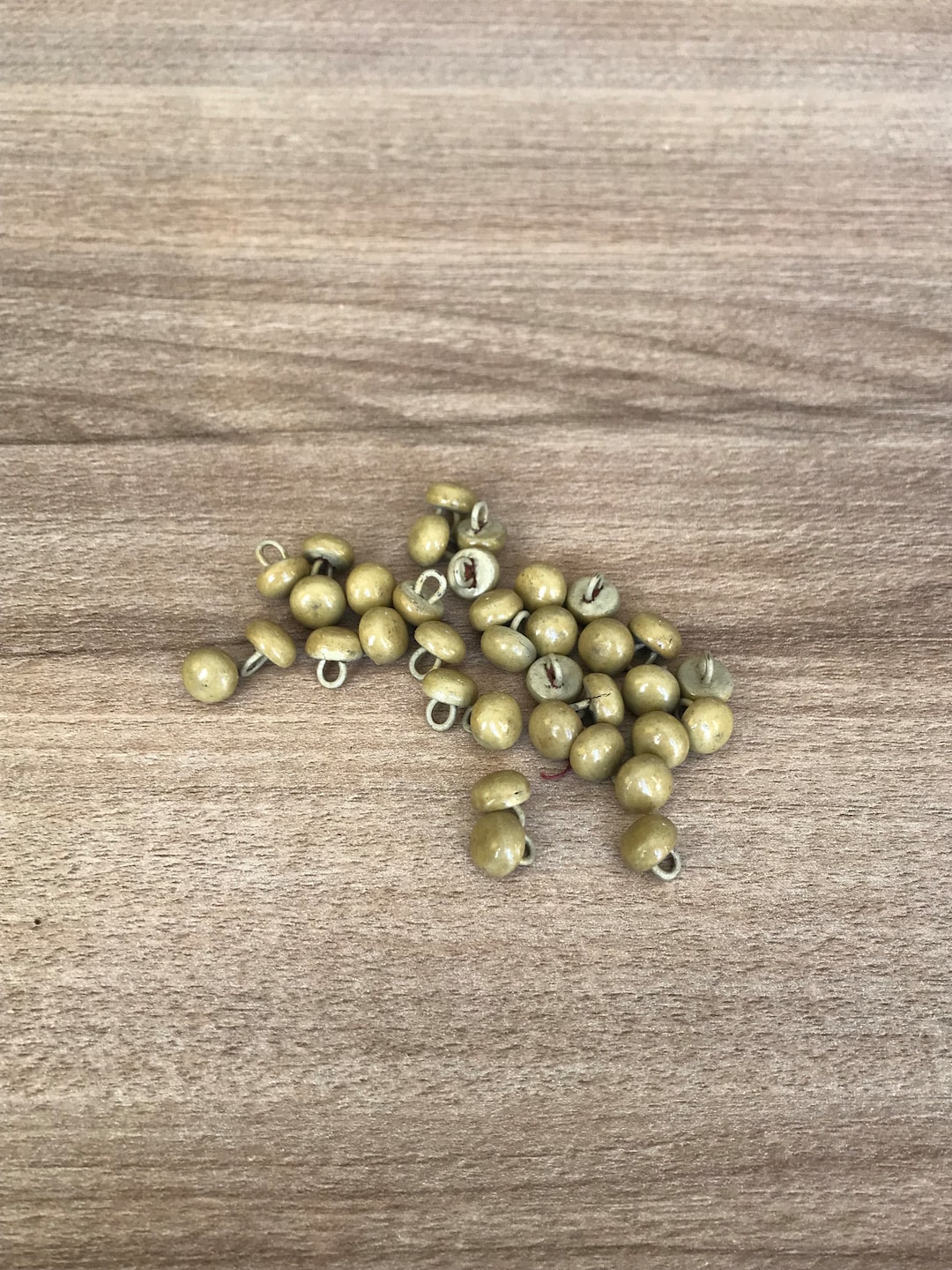 35 Antique Beige Leather and Metal Victorian Boot Buttons - Etsy