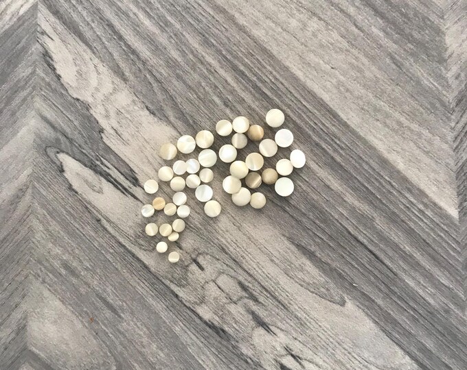 Vintage Small and Tiny Mother of Pearl Shank Buttons - 1900s - 1940s ...