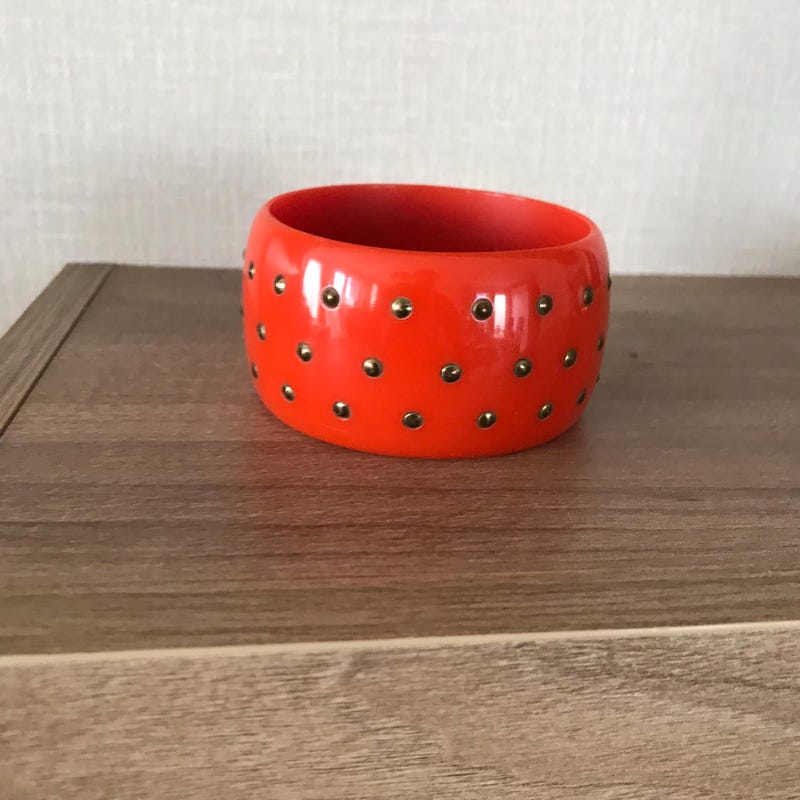 Studded Plastic Bangle - Etsy