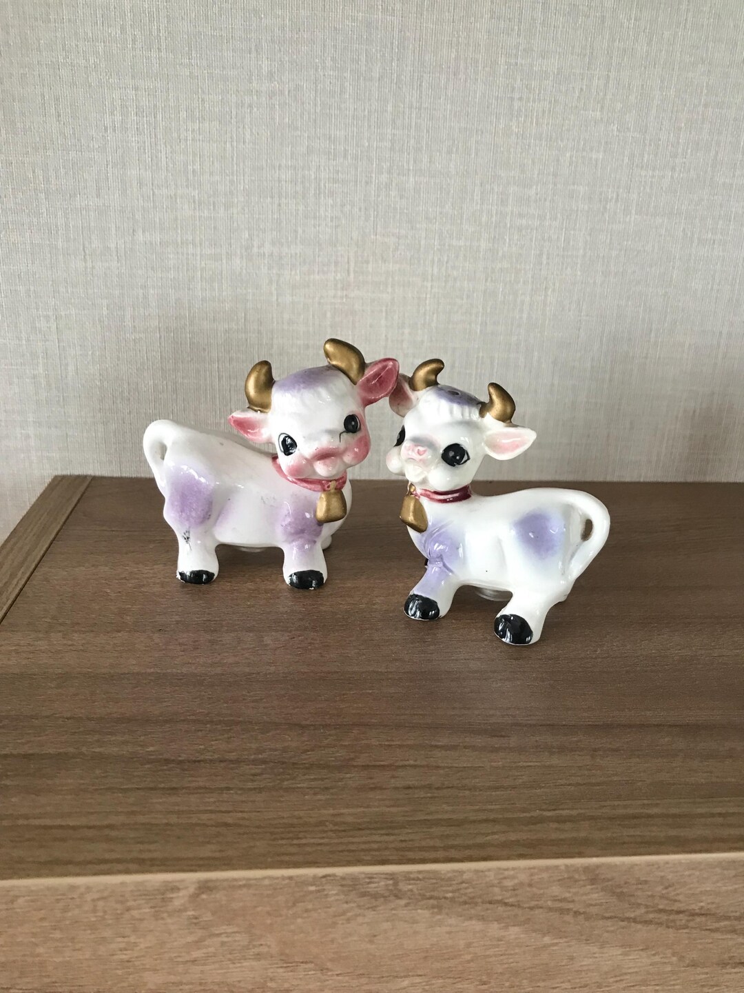 Vintage Kitsch Japanese Ceramic Cow Salt and Pepper Pots - 1950 - Etsy UK