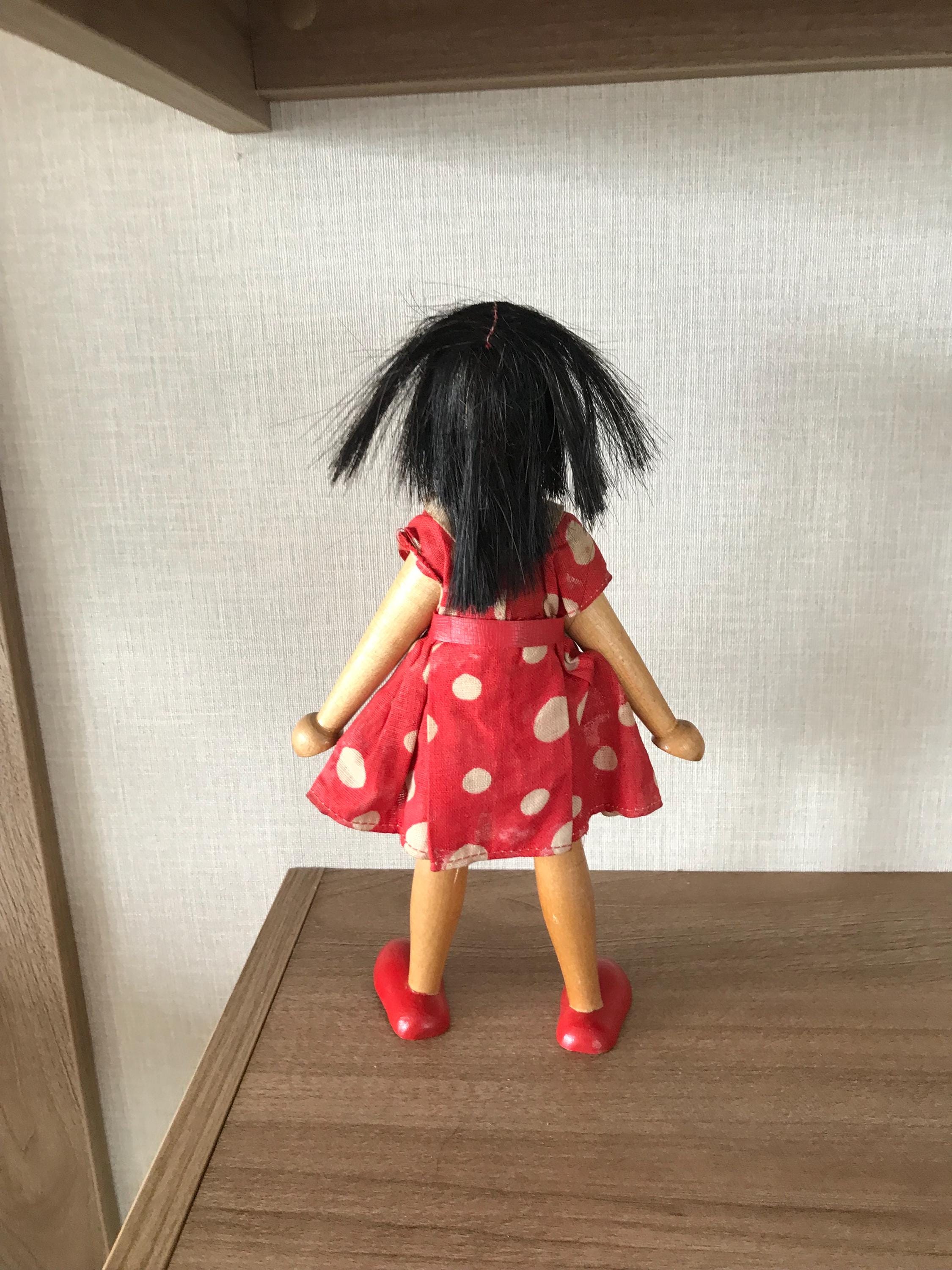 Vintage Wooden Polish Peg Doll - 1950s - Etsy