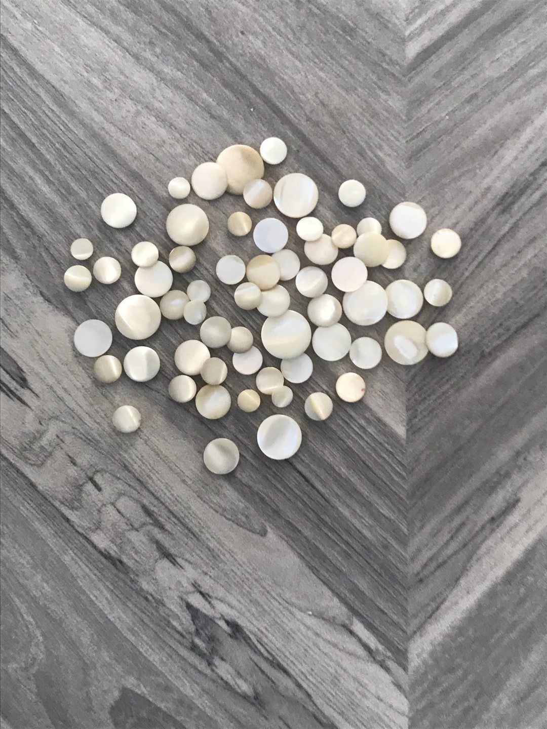 Vintage Mother of Pearl Shank Buttons - 1900s - 1940s - Approx 60 ...