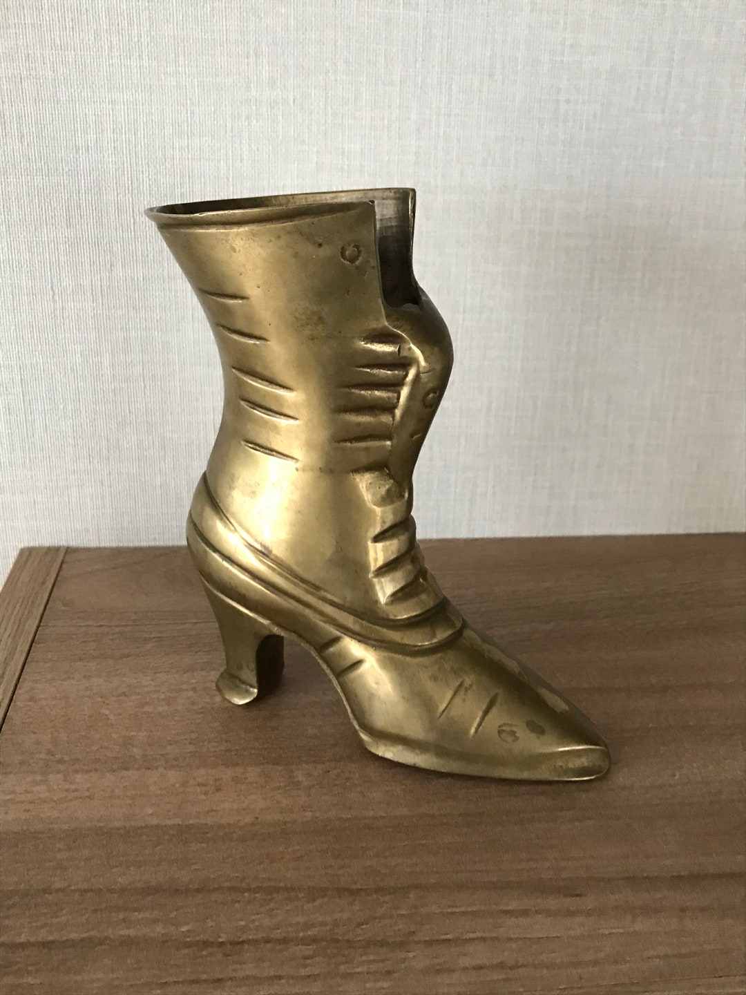 Vintage Solid Brass Victorian Style Boot - Etsy