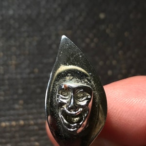 Vintage Silver Tone Metal Theatre Tragedy Mask Clip on Earrings - Etsy UK