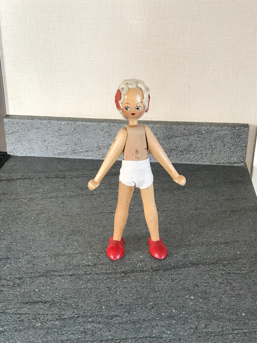 Vintage Wooden Polish Peg Doll - 1950s - Etsy