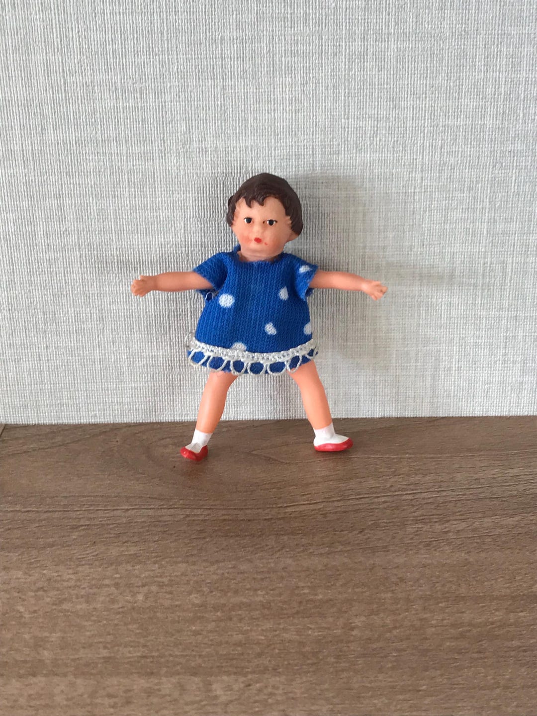 Small Vintage German Rubber Ari Style Baby Doll With Wired Movable Arms ...