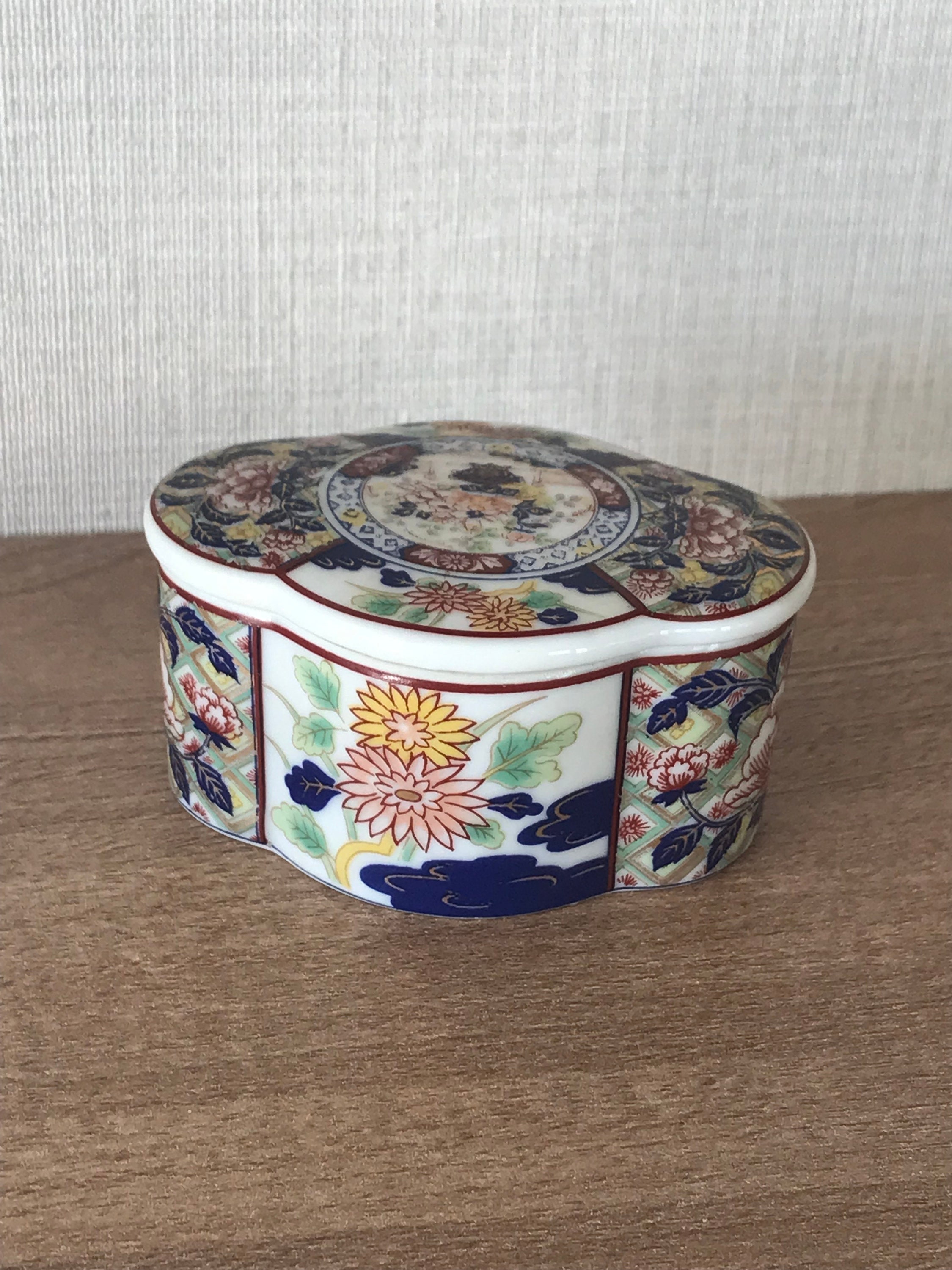 Vintage Alfro London Porcelain Floral Trinket Pot - 1980s - Etsy