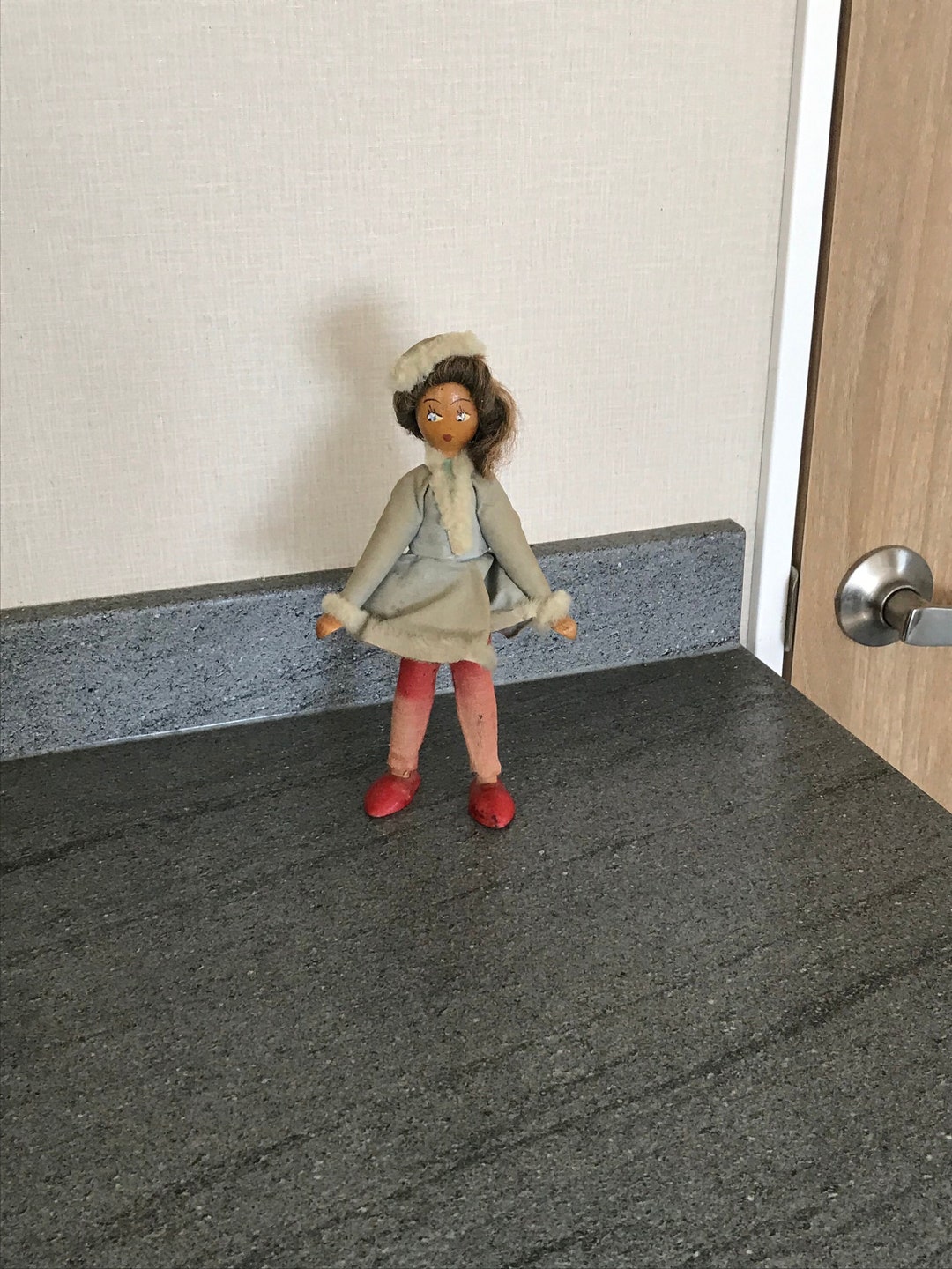 Vintage Wooden Polish Peg Doll 1950s - Etsy