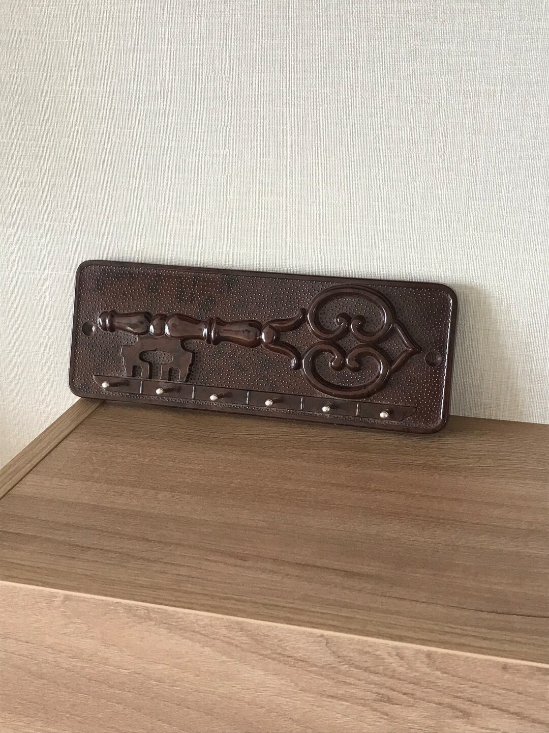 Vintage Mottled Brown Bakelite Wall Mounted Key Holder - 1940/50s - Etsy