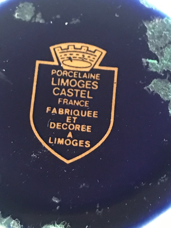 Vintage Limoges Colbalt Blue and Gold Painted Porcela… - Gem