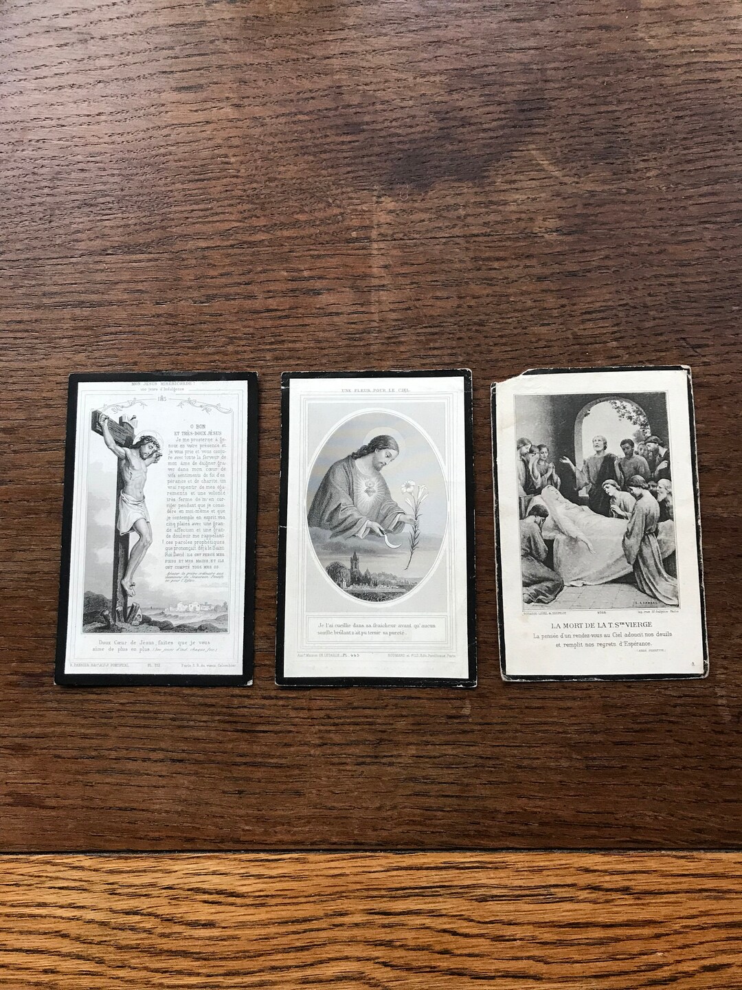 Antique French Funeral Prayer Cards for the Deceased 1890-1920s - Etsy