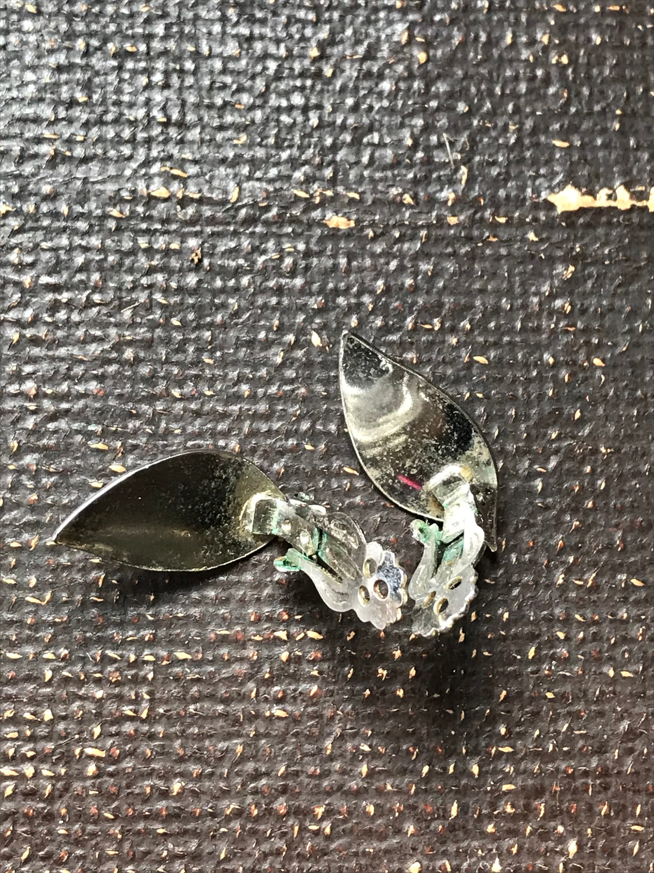 Vintage Silver Tone Metal Theatre Tragedy Mask Clip on Earrings - Etsy UK