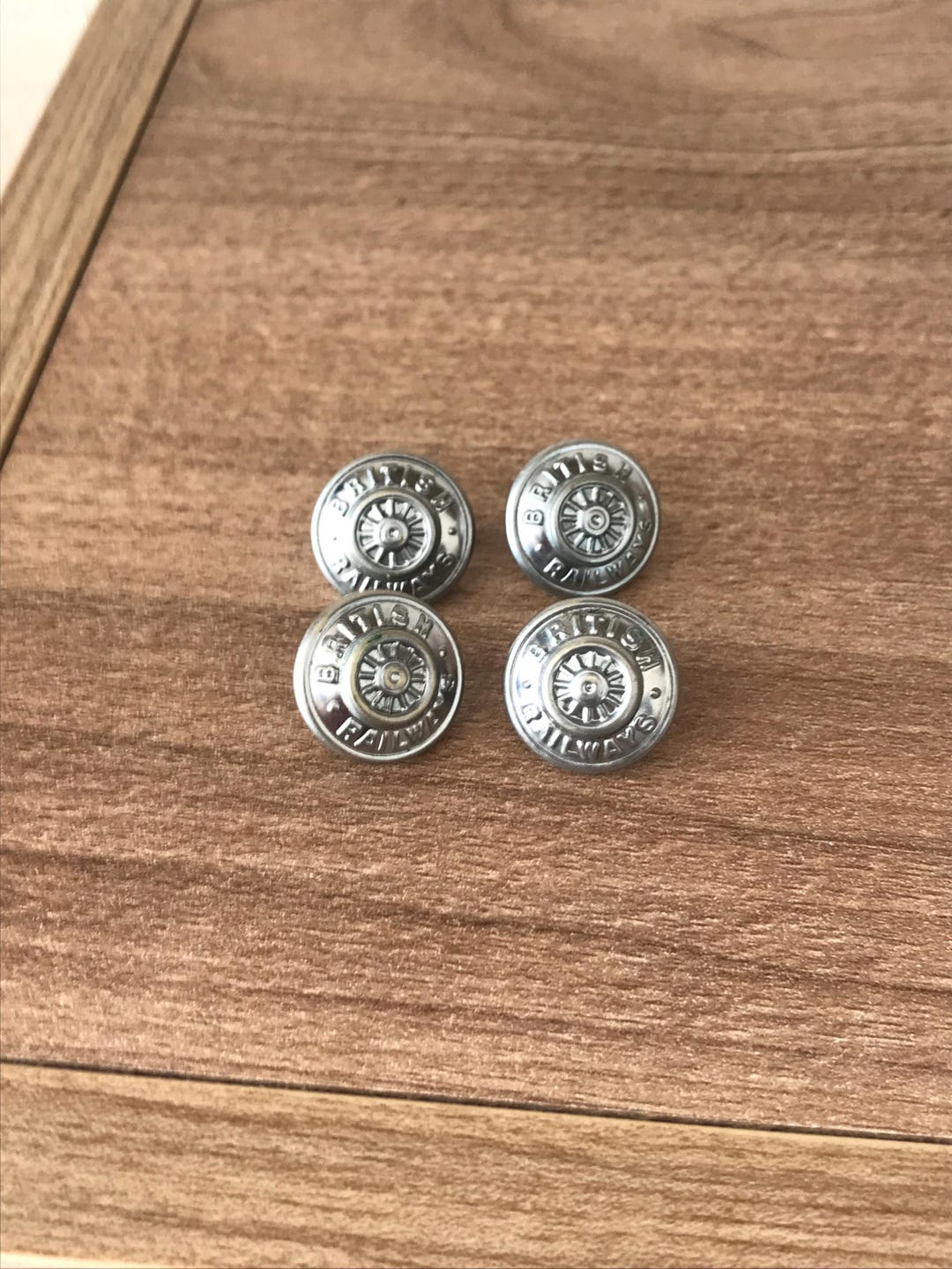 4 X Vintage Gaunt London British Railways Uniform Buttons - Mid Century ...