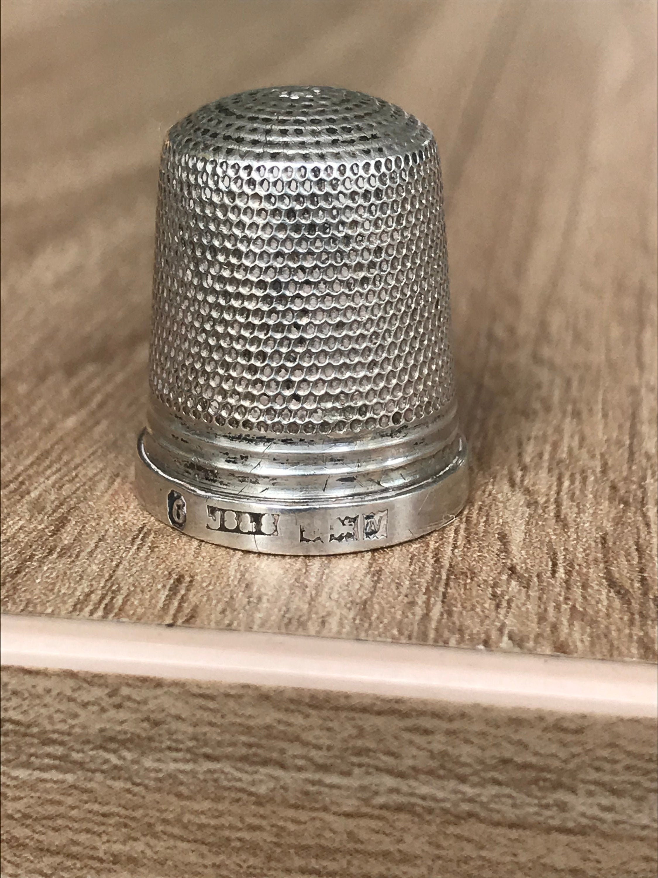 Vintage Birmingham Sterling Silver Thimble JS&S james Swann - Etsy Hong ...