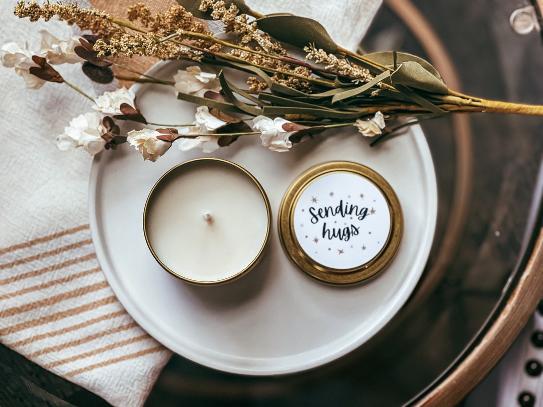 SENDING HUGS Candle , 4oz Candles , Thinking of You Candle , Get Well ...