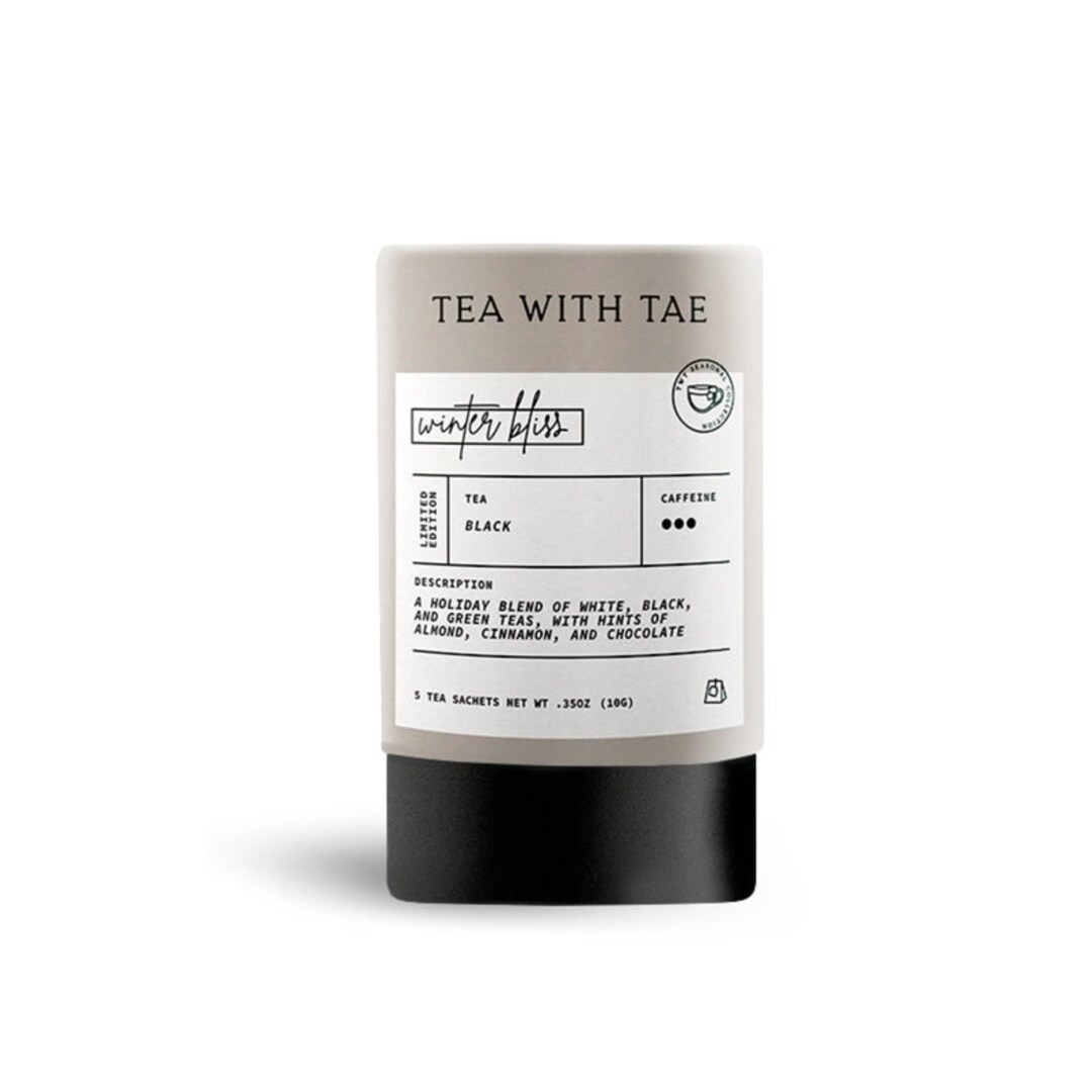 WINTER BLISS tea With Tae Mini Tube Add Ons for Gifts Gift Filler Build ...
