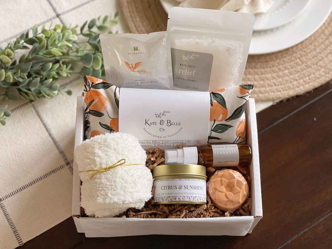 Mom Spa Gift Box Self Care Box Pampering Gift Lavender - Etsy