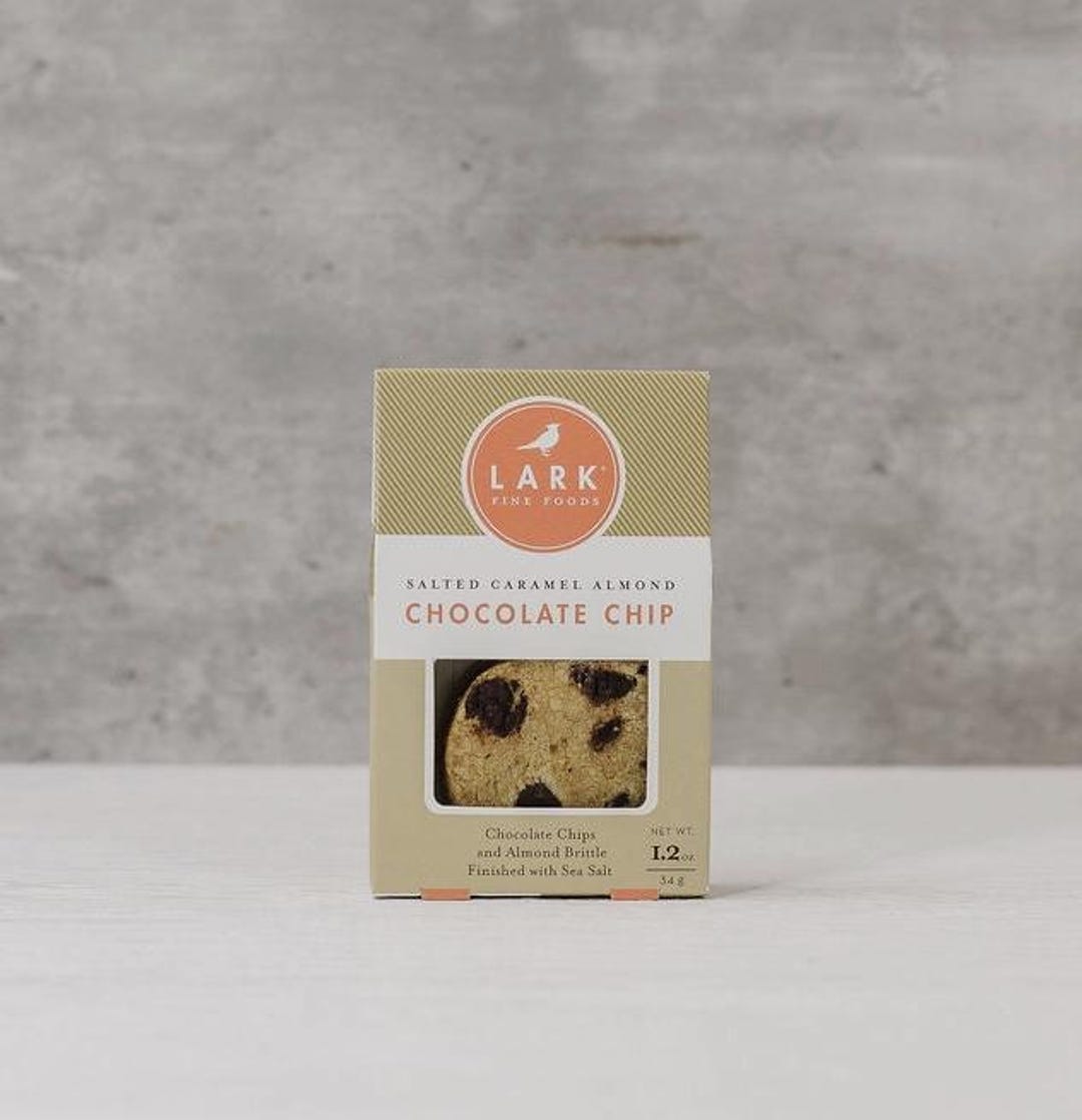Lark Fine Foods Salted Caramel Almond Chocolate Chip Cookies, 2 Cookies ...