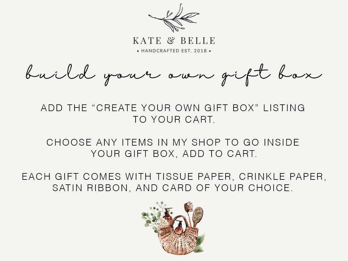 CREATE YOUR GIFT Choose Any Items From My Shop (boxes Are Not Sold ...
