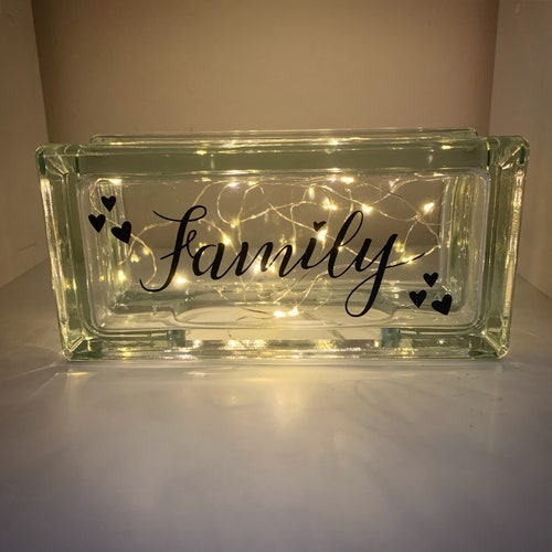 Family Tree Light up Block - Etsy UK