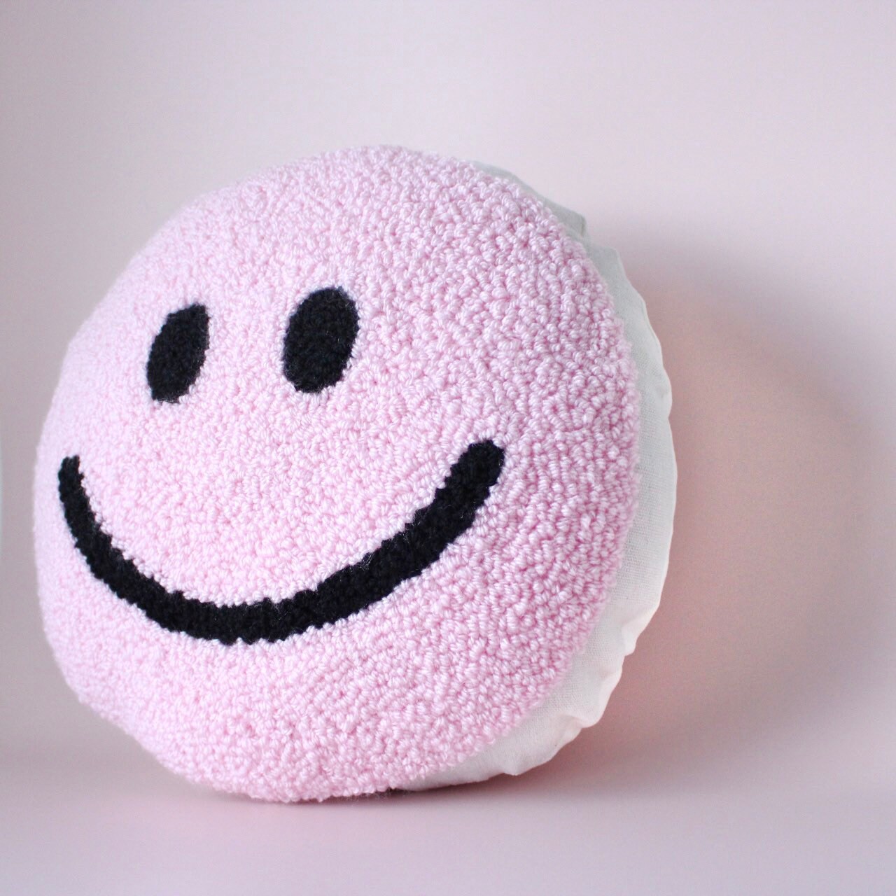 Handmade Strawberry Milkshake Punch Needle Smiley Face Cushion - Etsy UK