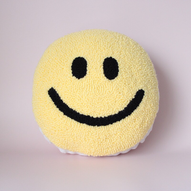 Smiley Face Pillow - Etsy