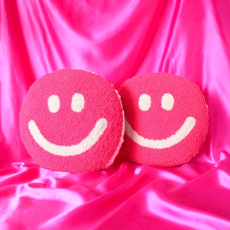 Smiley Face Pillow - Etsy