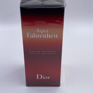 Aqua Fahrenheit EDT 75ml 2.5 Oz Splash and Spray for Men New in Box - Etsy