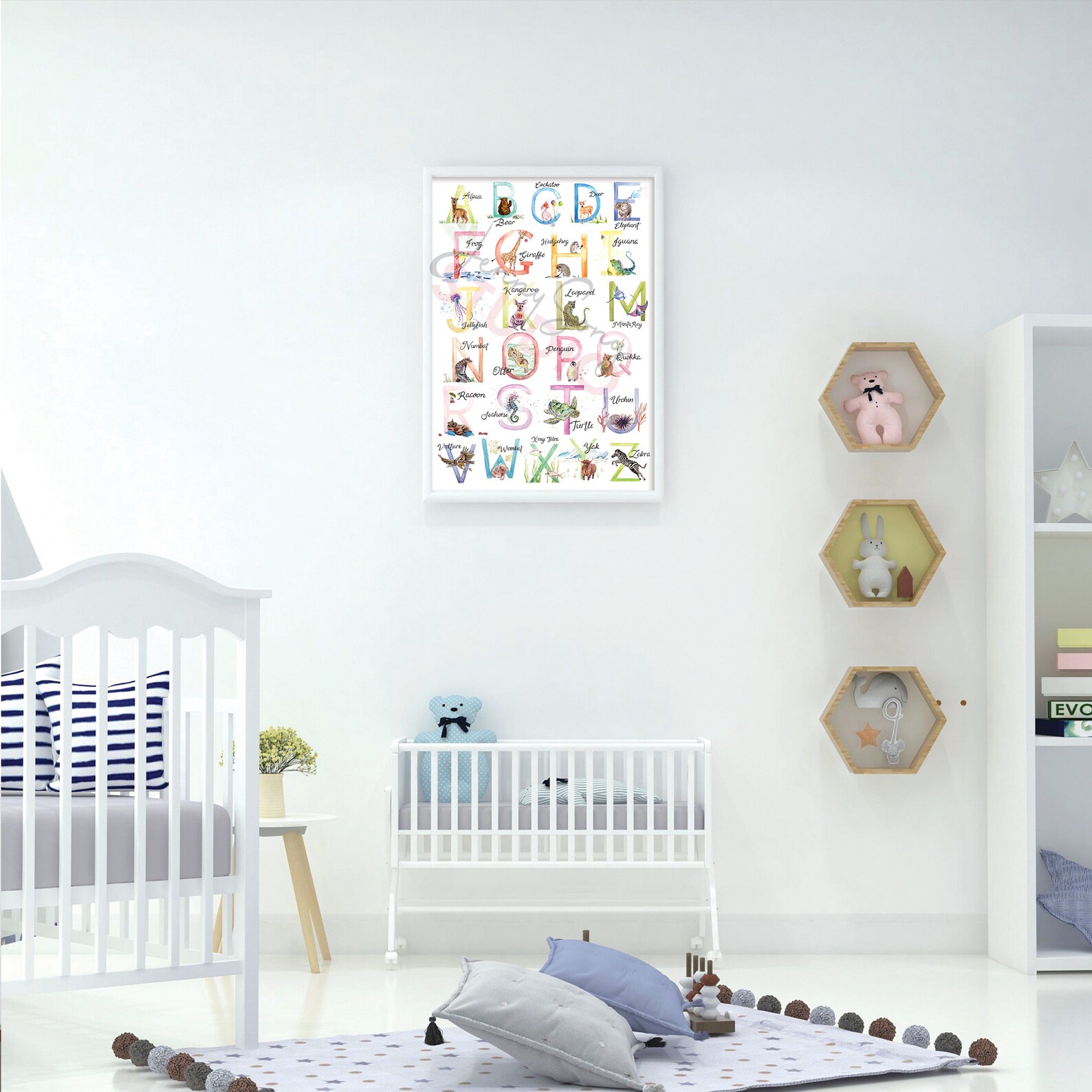 Animal Alphabet Chart Printable Downladable Digital File - Etsy Australia