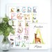Animal Alphabet Chart Printable, Downladable, Digital File, Educational ...