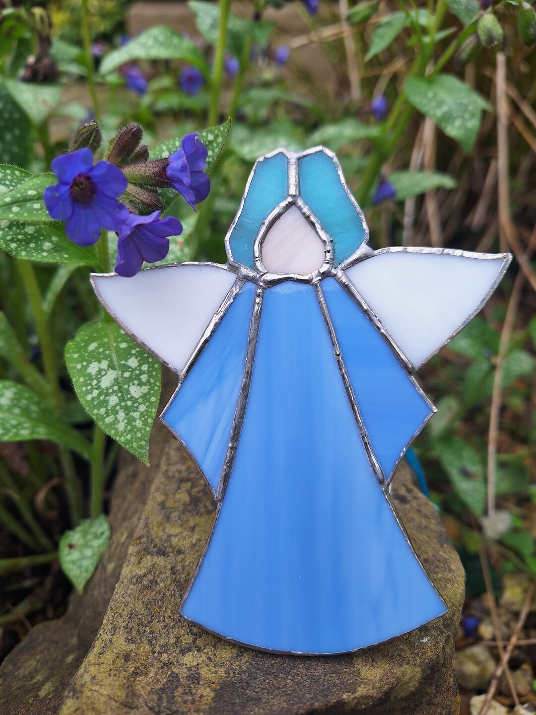 Stained Glass Cherub/angel on Ribbon Sun Catcher - Etsy