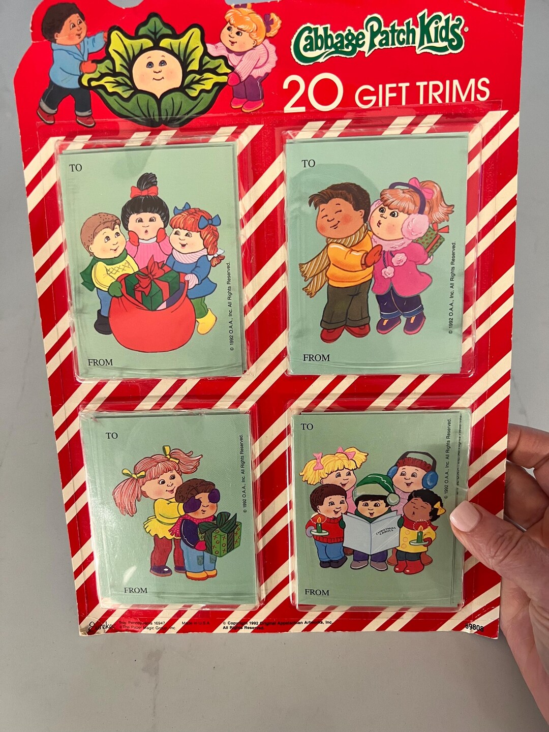 Cabbage Patch Kids Christmas Gift Tags Vintage Original - Etsy
