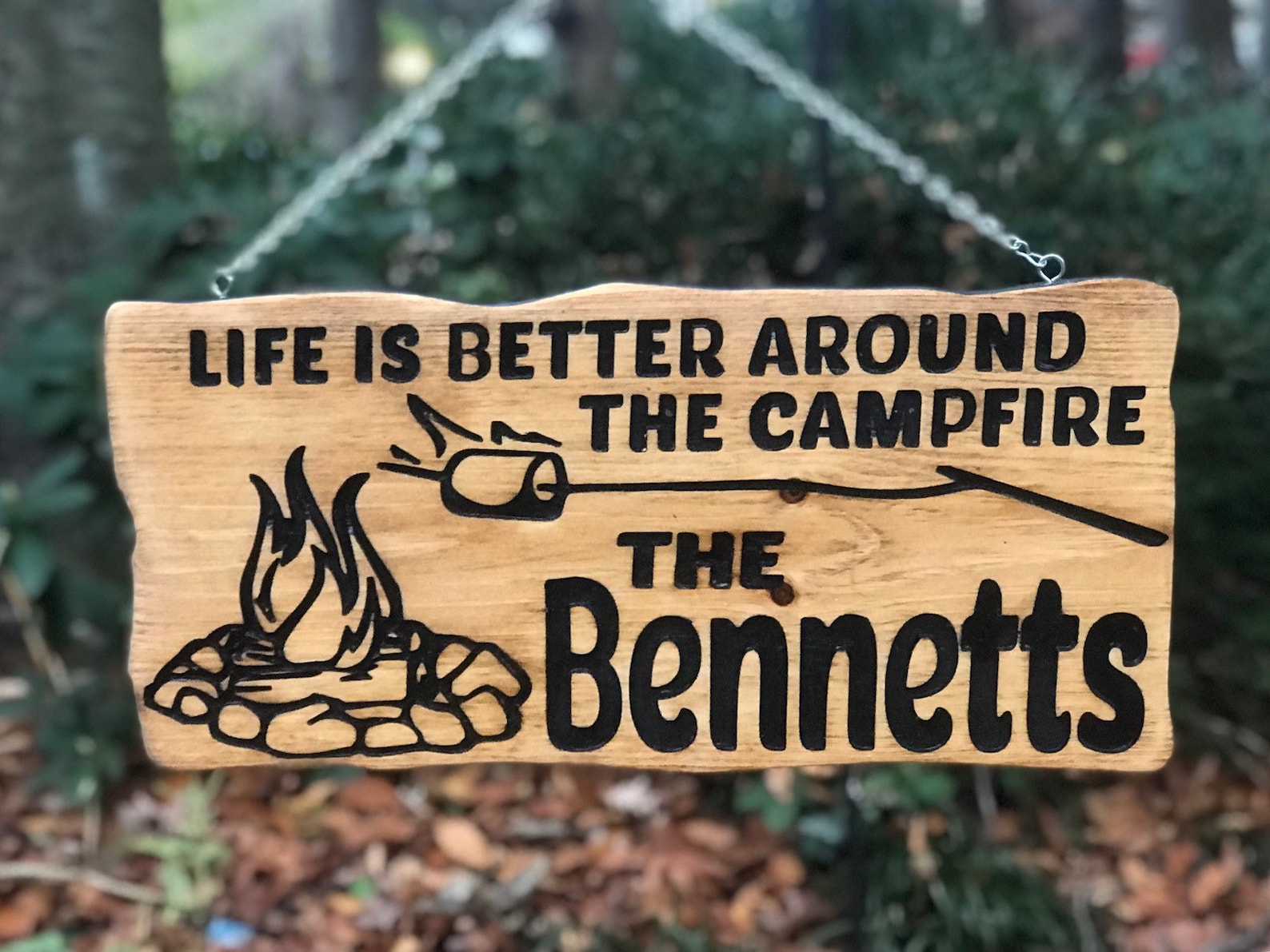 Life is Better Around the Campfire Rustic Decor Camping | Etsy