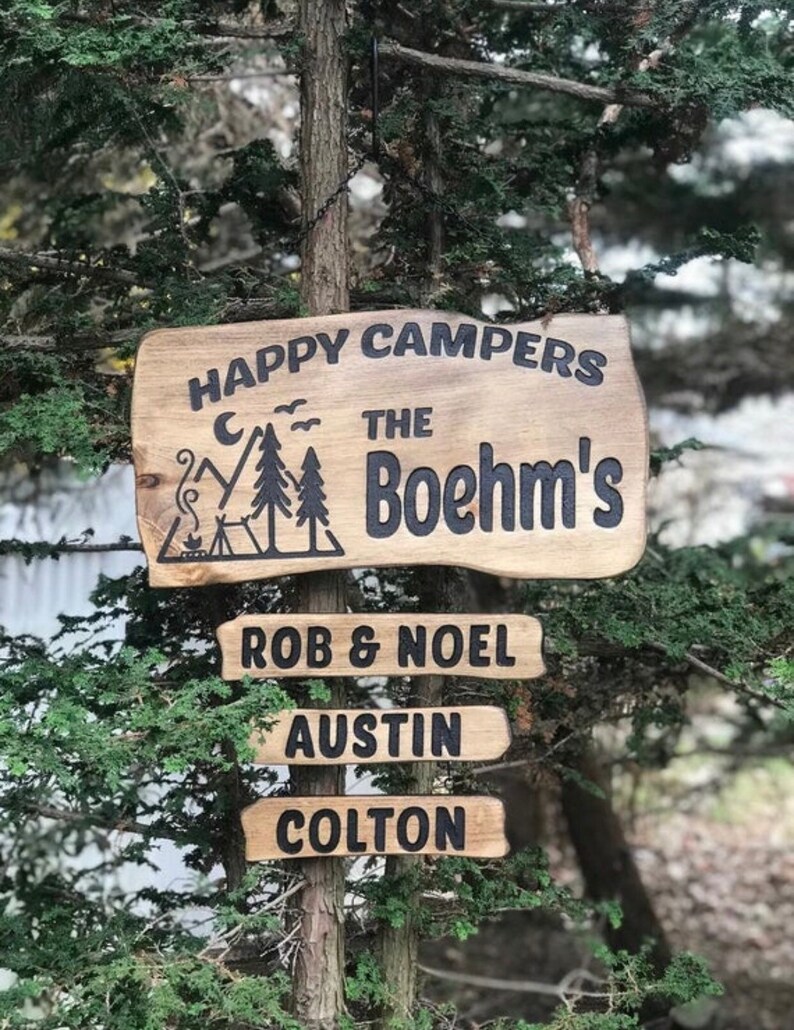 Personalized Wood Sign CNC Custom Carved Rustic Name Plaque - Etsy