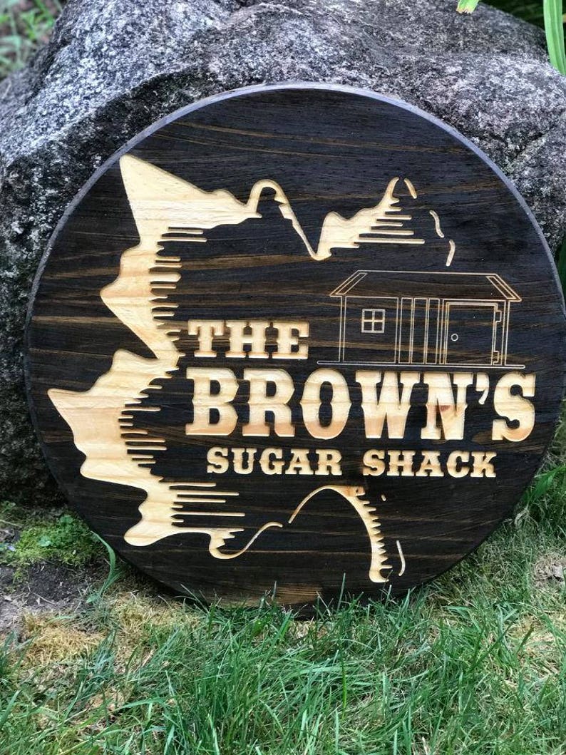 Personalized Custom Carved Wood Sign Personalized Circle - Etsy