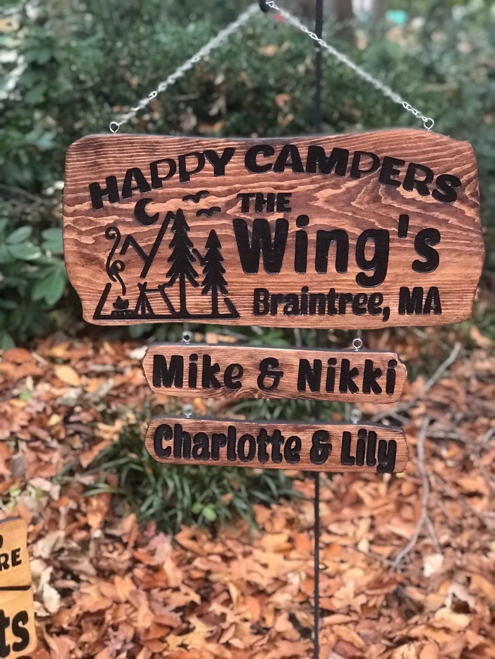 Happy Campers Sign Campsite Signs Camping Signs Happy Campers - Etsy