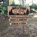 Camping Signs Pop up Camper Sign Campsite Sign Custom Wood Signs ...