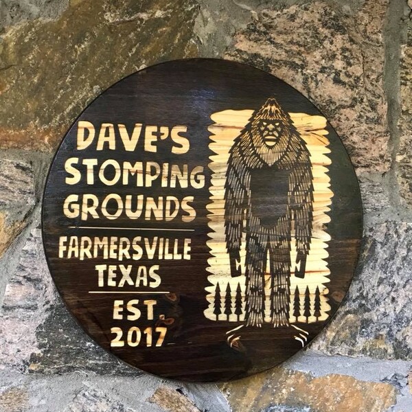 Carved Wood Bigfoot - Etsy