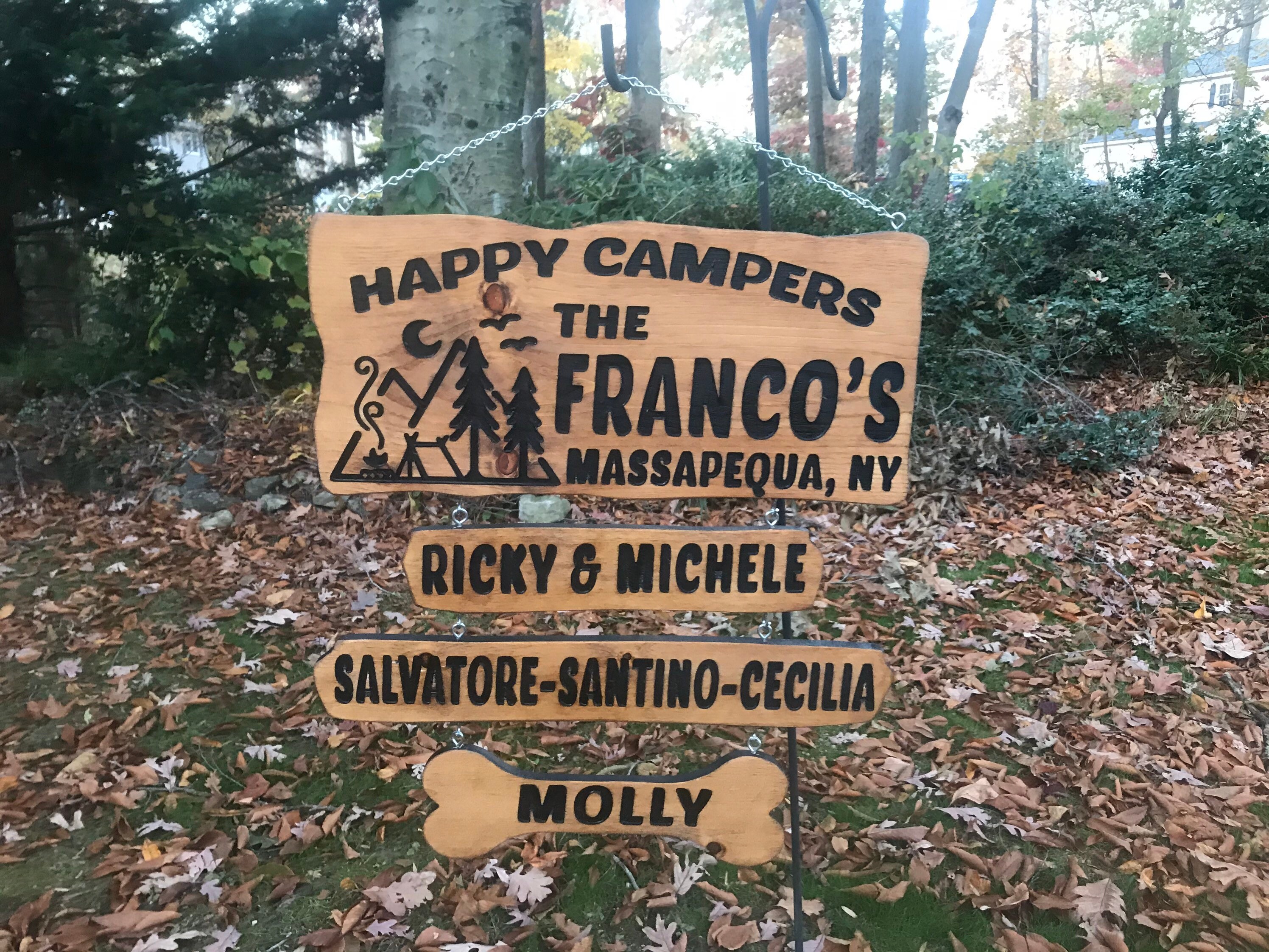 Happy Campers Sign Campsite Signs Camping Signs Happy Campers | Etsy