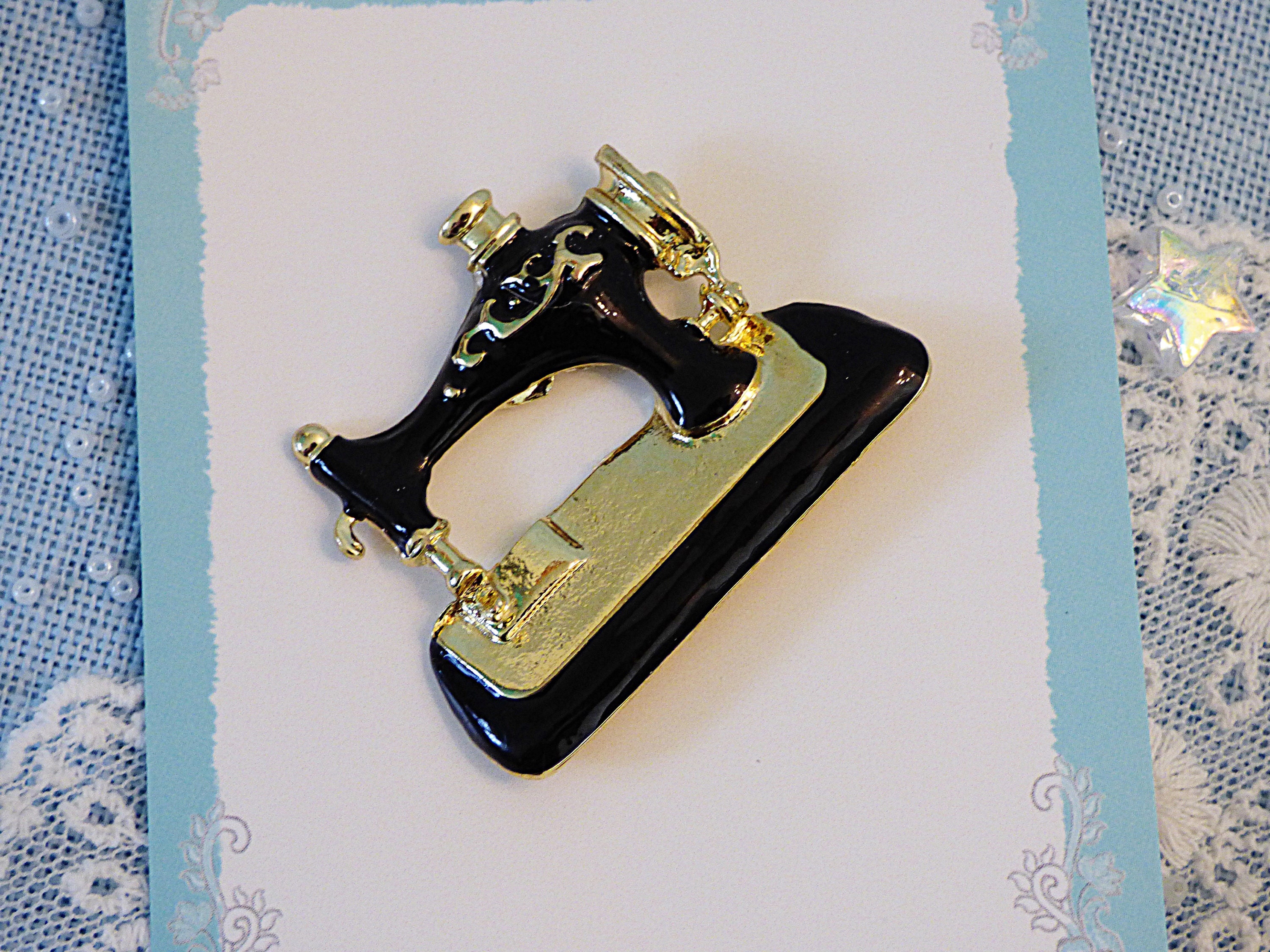 Black Sewing Machine Needle Minder: Handmade Magnetic Quilting ...