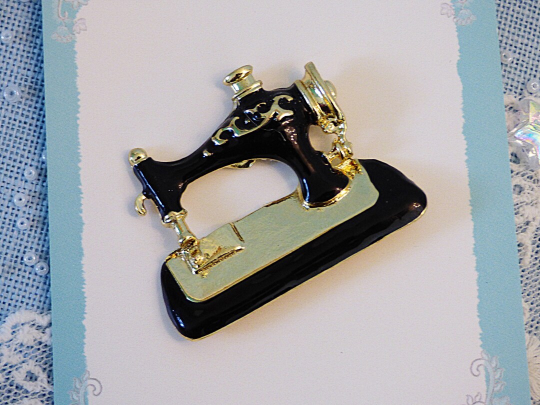 Black Sewing Machine Needle Minder: Handmade Magnetic Quilting ...