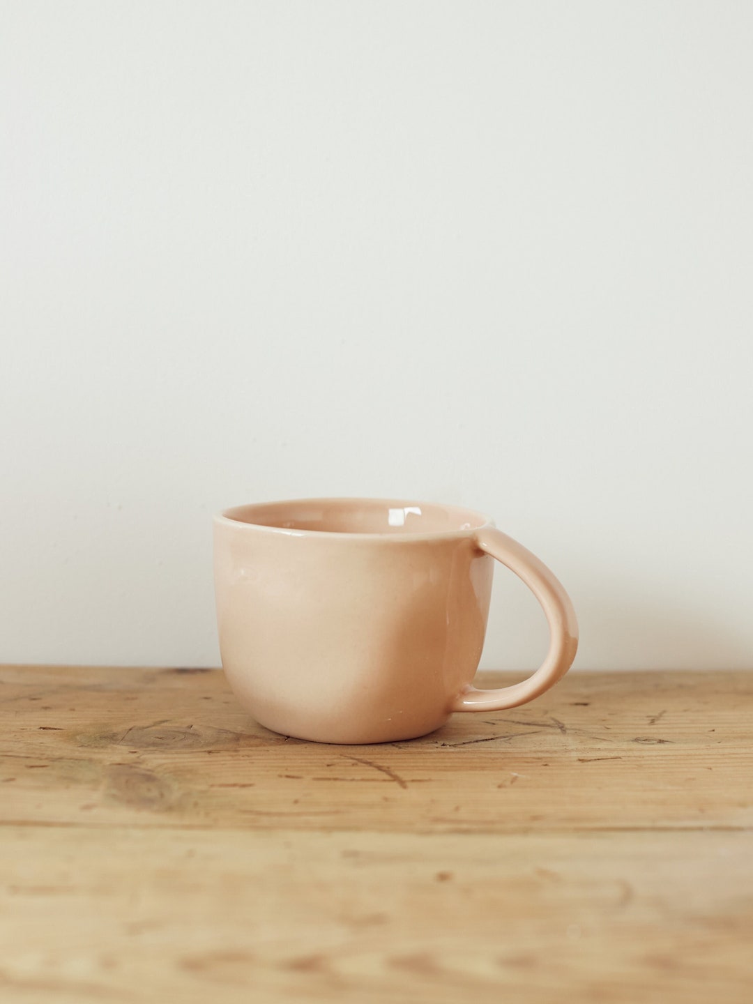 Mug in Sunrise - Pink Ceramic Mug - Handmade Pink Mug - Pink Pottery ...