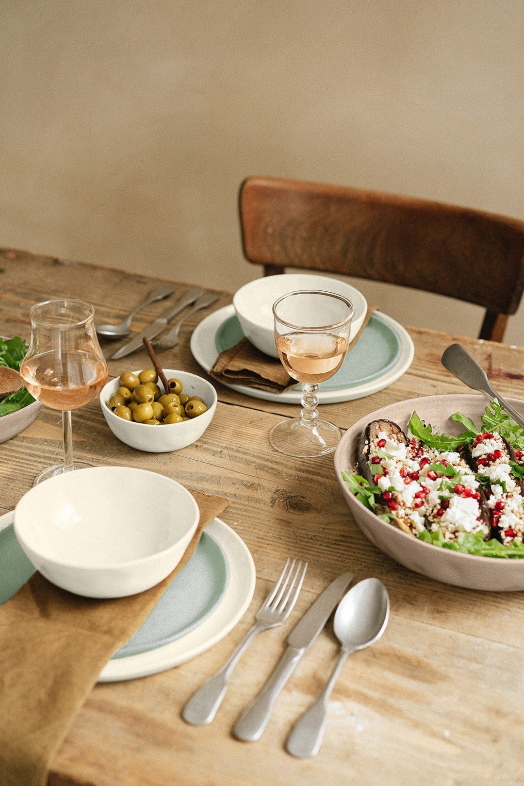 Set of 2 Small Plates in Seaglass Pottery Plate Handmade - Etsy