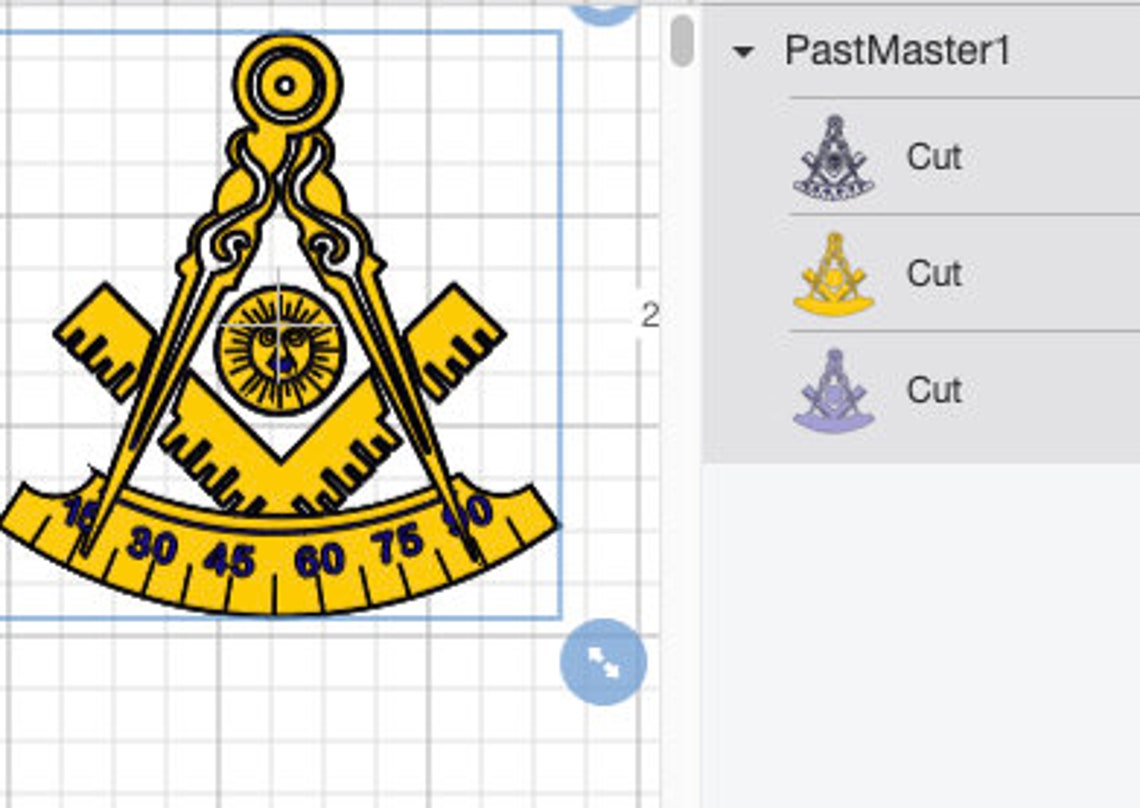 Past Master Masonic SVG file | Etsy