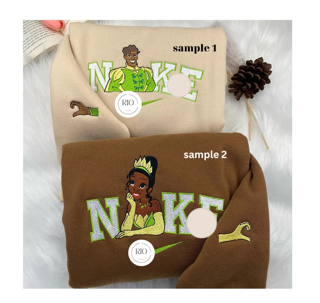 Tia.n.a Pri.nc.ess X the Fro.g Prince Na.ve.e-n Embroidered Sweatshirt ...