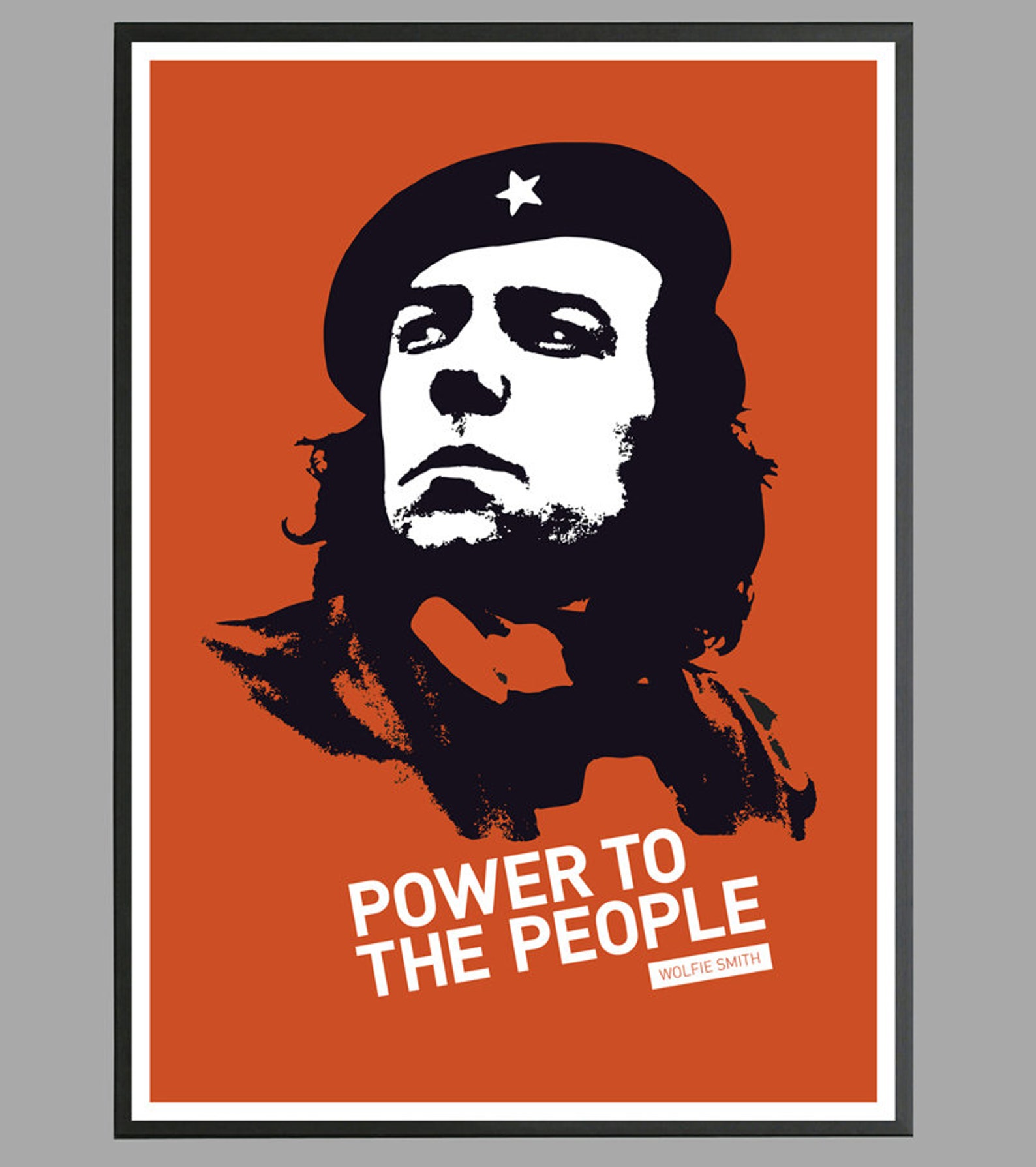 Citizen Smith portrait. Wolfie Smith. Poster. Quote Power To | Etsy