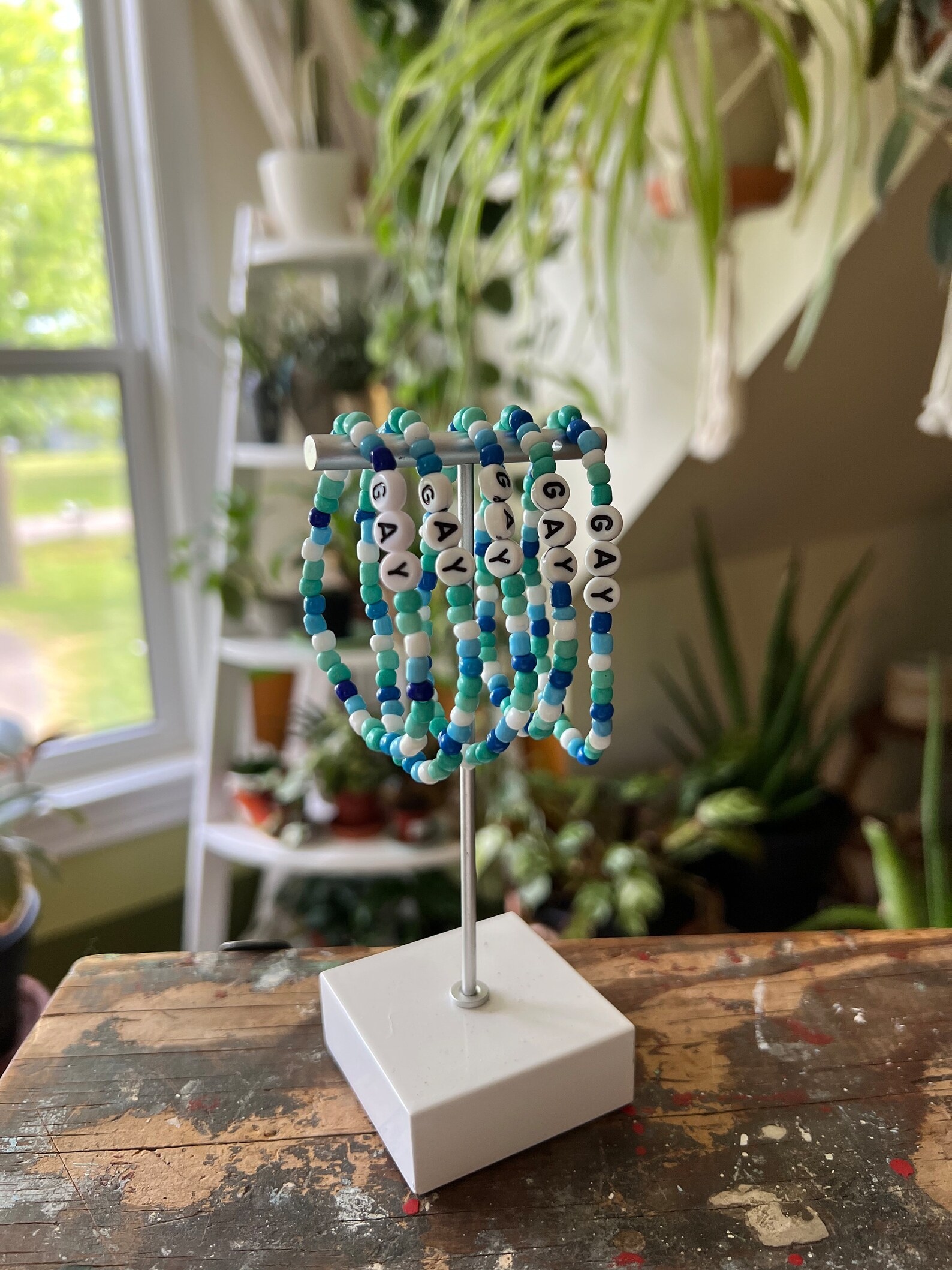 Gay Pride Flag Bracelet MLM - Etsy