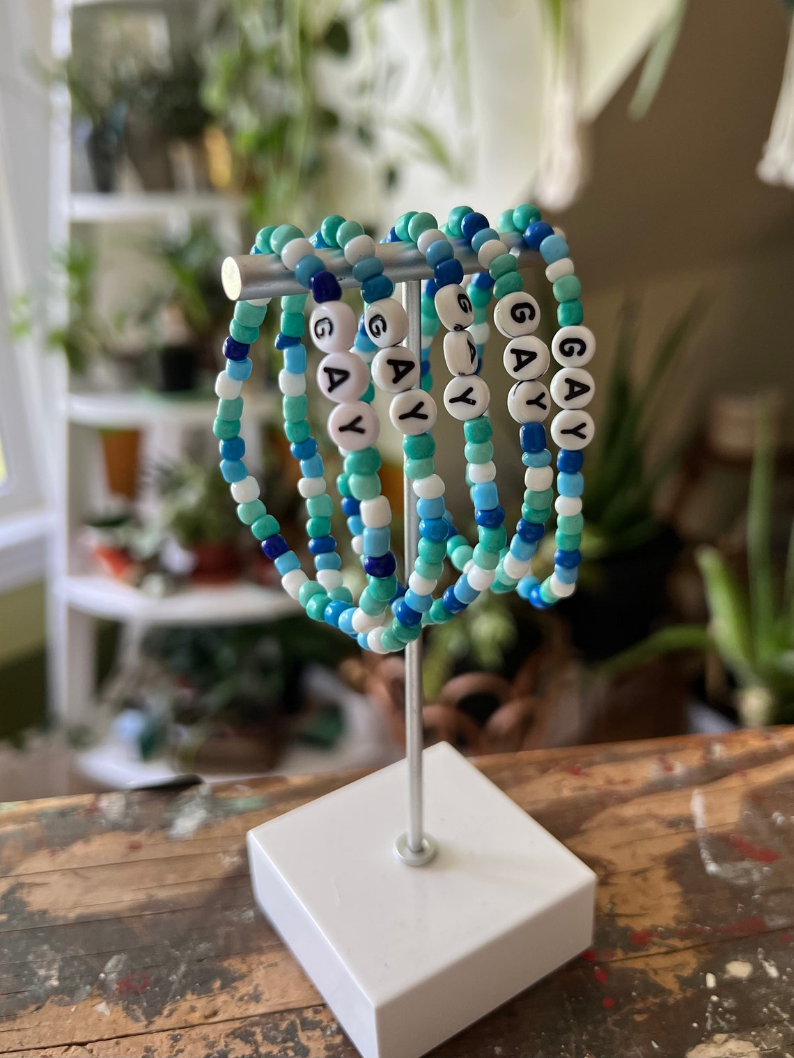 Gay Pride Flag Bracelet MLM - Etsy