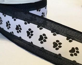 Paw print ribbon | Etsy